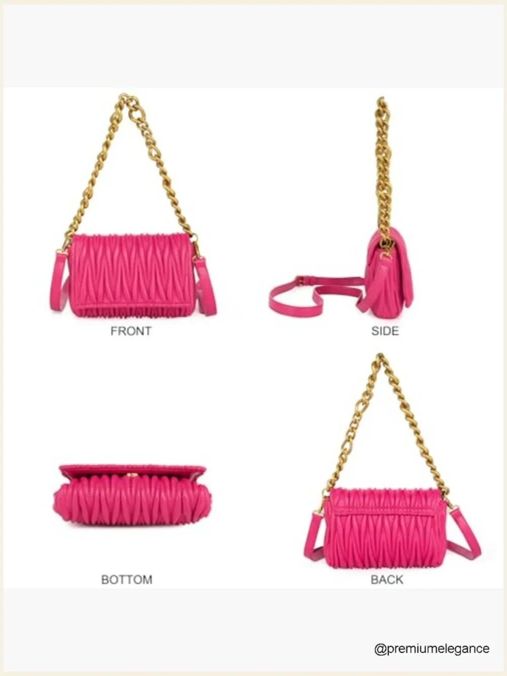 Bags | Quilted Small Shoulder Bag Y2k Trendy Cute Clutch Underarm Purse ...